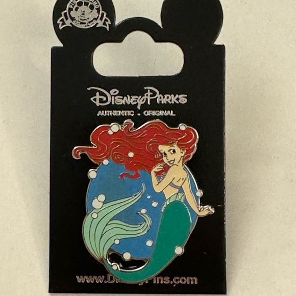 Disney | Jewelry | New The Little Mermaid Bubbles Red Hair Ariel Pin D3 ...